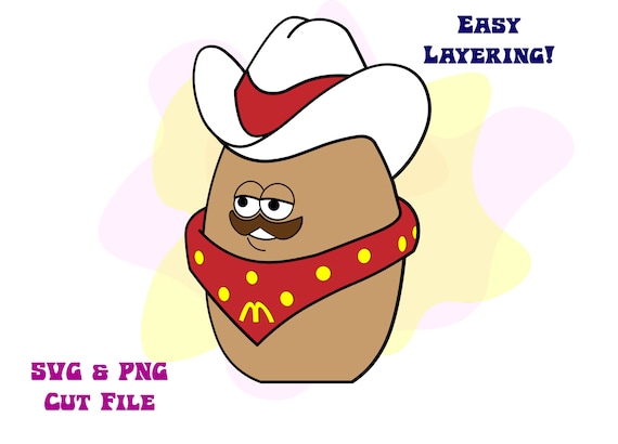 Cowboy Mcnugget SVG PNG Cricut Cut File Silhouette | Etsy UK