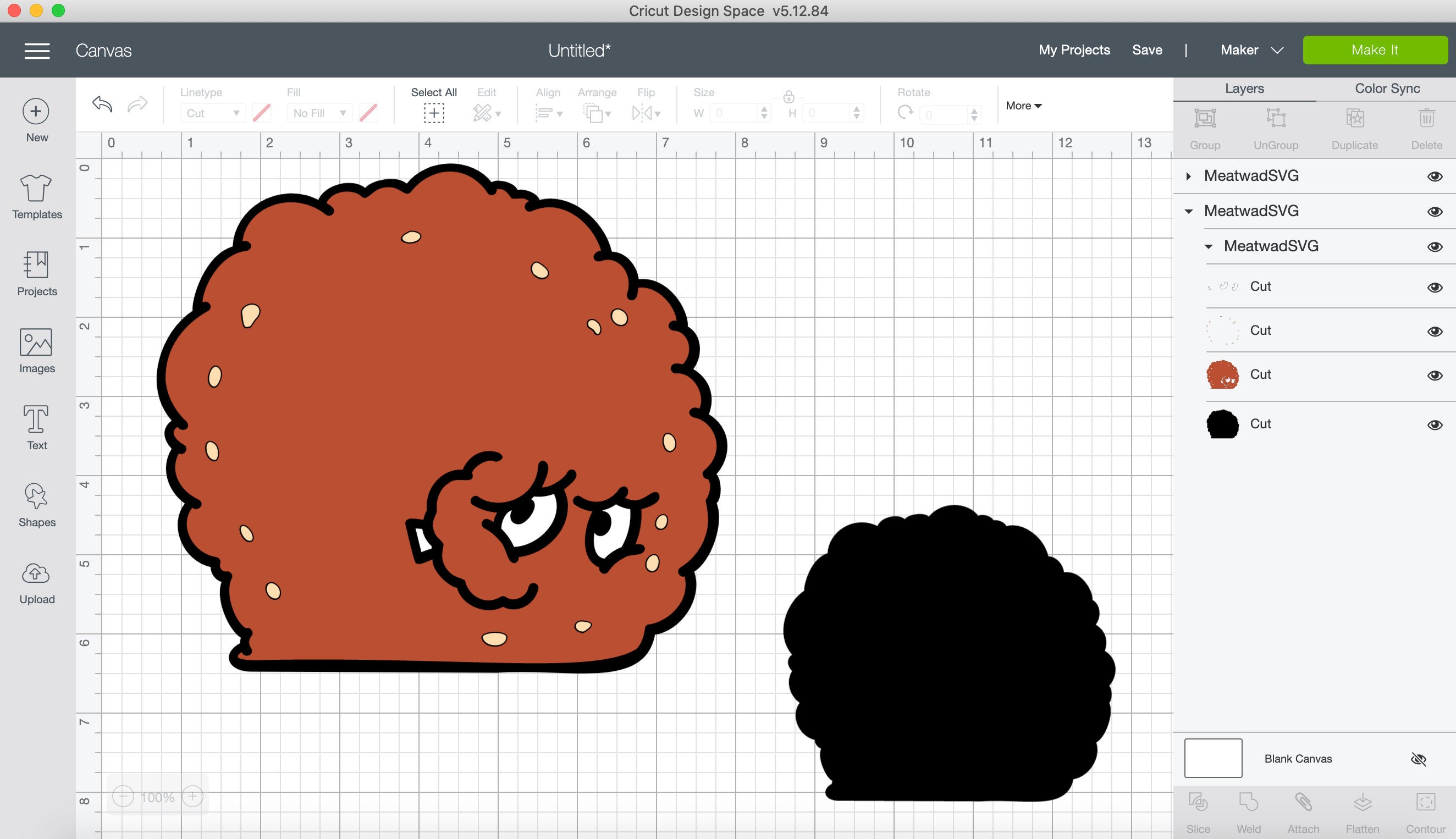 Meatwad SVG, PNG, Cricut Cut File, Digital File, Clip Art, Aqua Teen ...