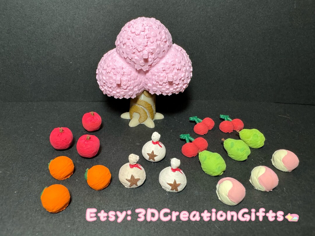 ACNH Animal Sakura Trees - Bell Bag, Apple, Pear, Orange, Peach, Cherry ...