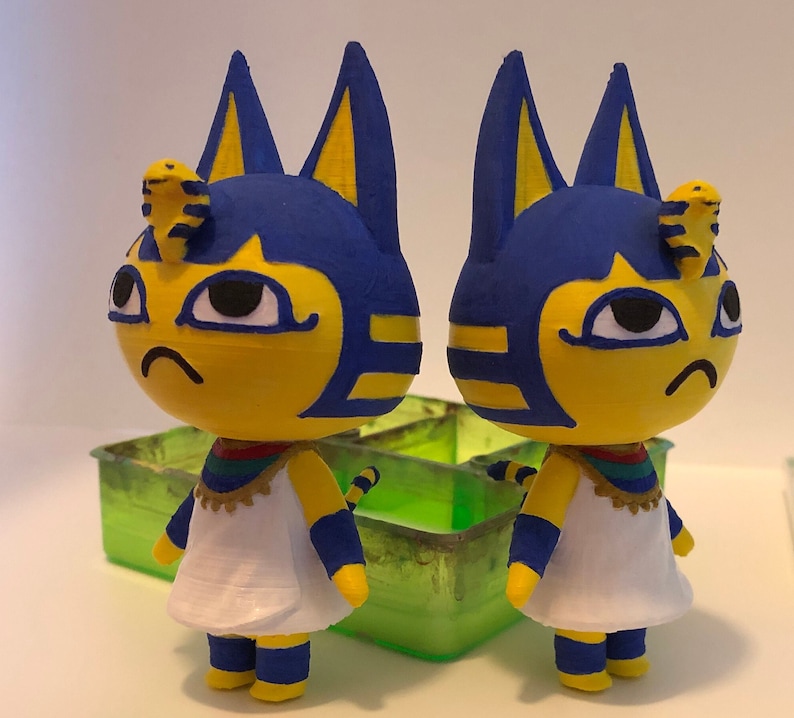 Animal Crossing Villager Cat Ankha 3D Printed Figure With - Etsy