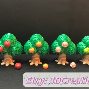 ACNH Animal Trees - Bell Bag, Apple, Pear, Orange, Peach, Cherry - Etsy