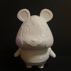 Animal Crossing Villager Hamster Apple - 3D Printed Figure With Amiibo ...
