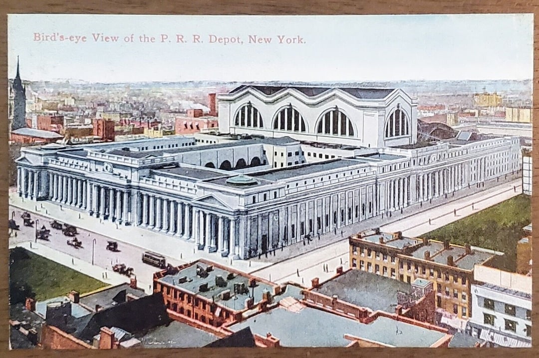 Vintage Birds-eye View of the PRR Depot New York Success - Etsy