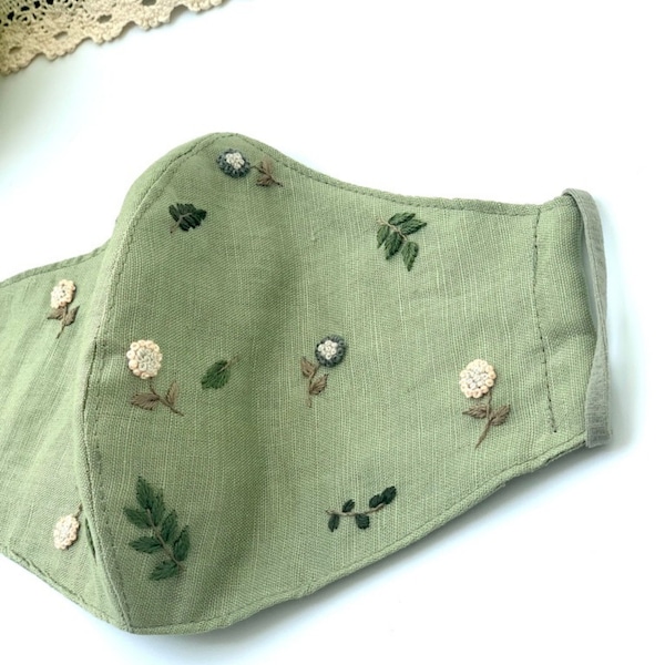 Embroidered Mask - Etsy
