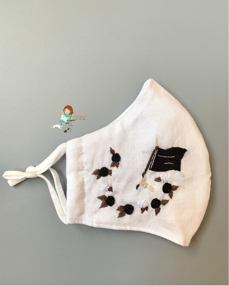 Combo 5 Pcs Halloween Face Mask With Hand Embroidered , Horrible Icon ...