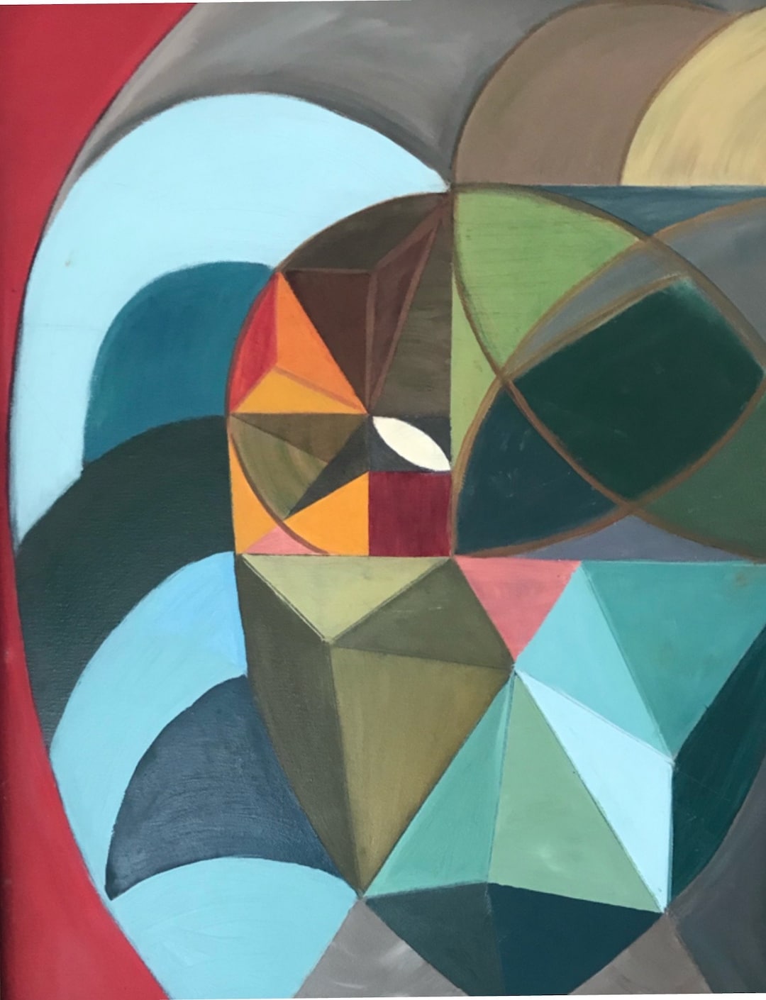 Original Geometric Abstract Wall Art , Oil Painting on Canvas,sacred ...