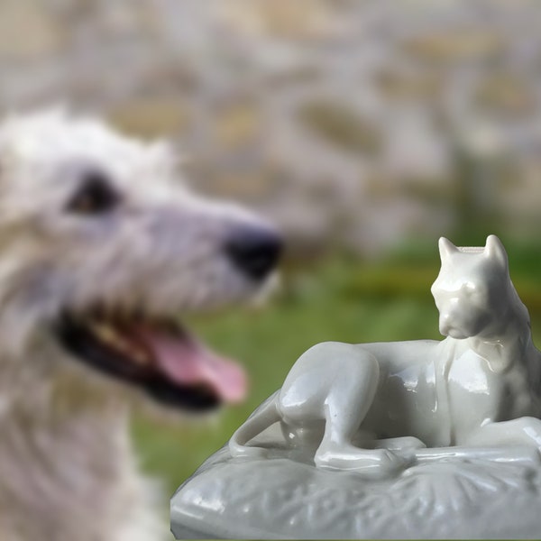Wolfhound Dog Figurine - Etsy