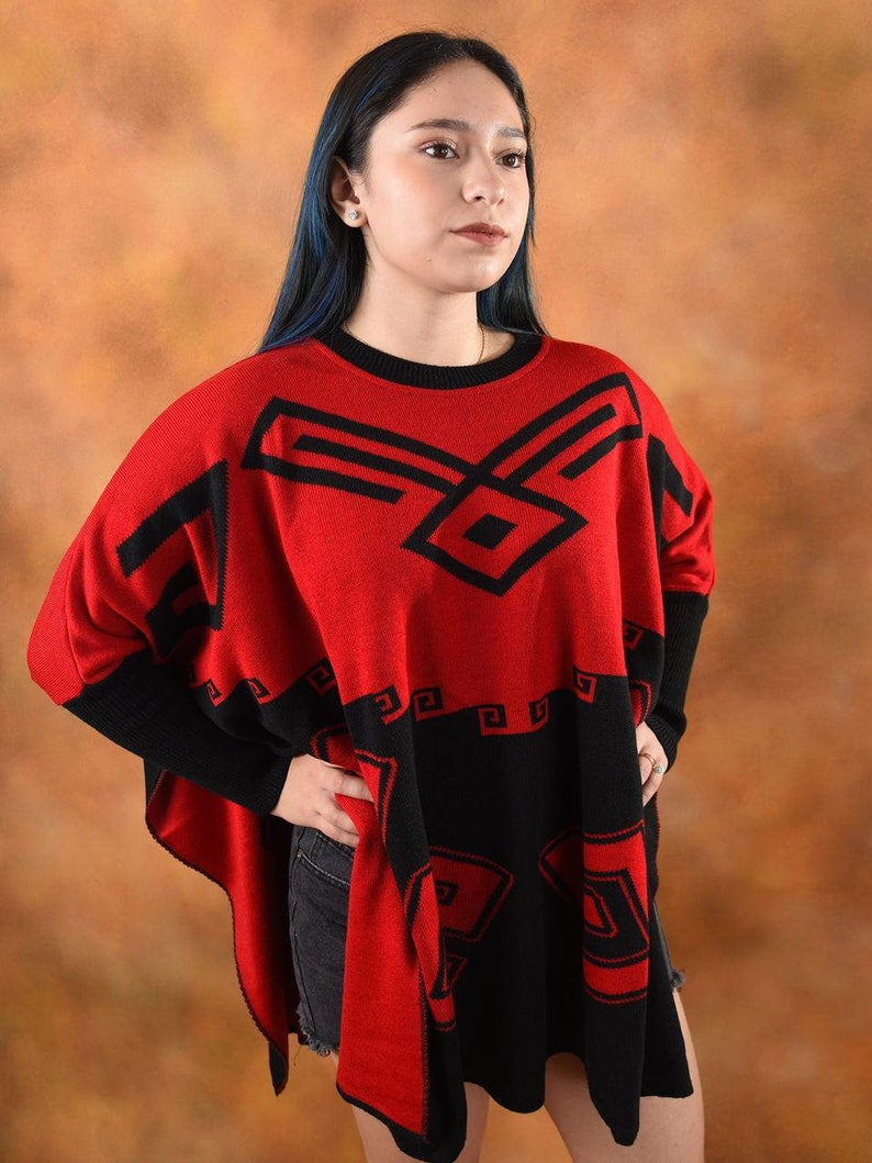 Women's Cape/handmade Poncho/mexican Sweater/mexican Poncho/handmade ...