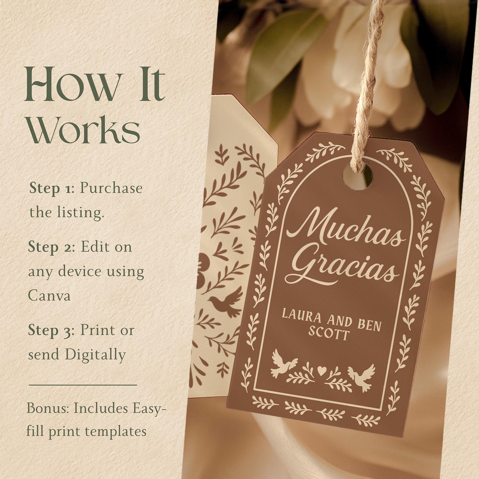 Brown Cielito Lindo Baby Shower Favor Tags, Talavera Boho Style ...