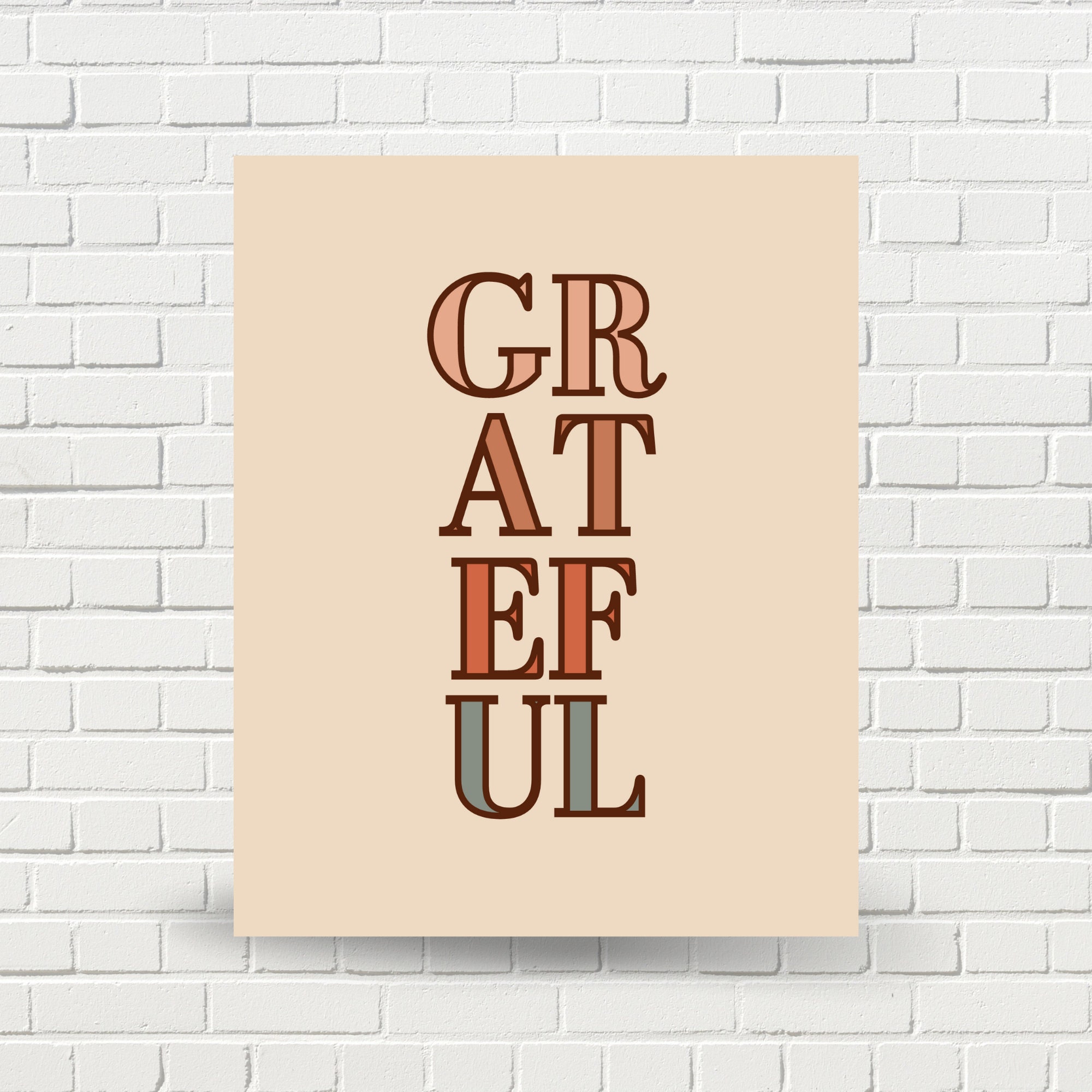 Grateful | Thanksgiving Printable | Printable Quotes | Digital Download ...