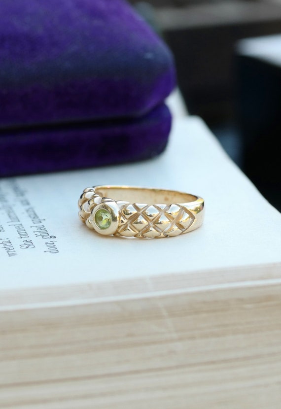 14k Ring With Diamonds - Gem