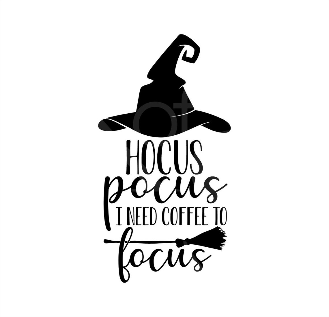 Hocus Pocus I need Coffee to Focus SVG Hocus Pocus SVG | Etsy