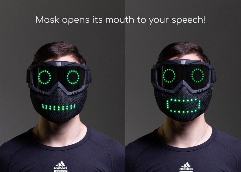 LED Emotional Mask, Bluetooth App Controlled, 40+ Animations (limited ...