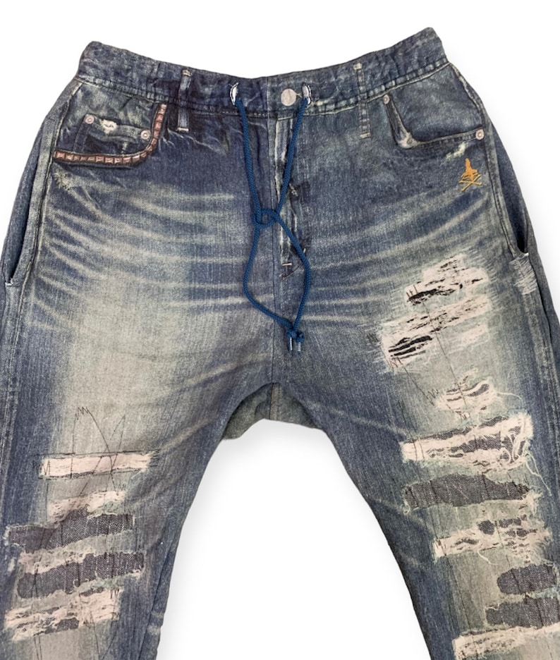 Hysteric Glamour Fake Jeans Sweatpants - Etsy