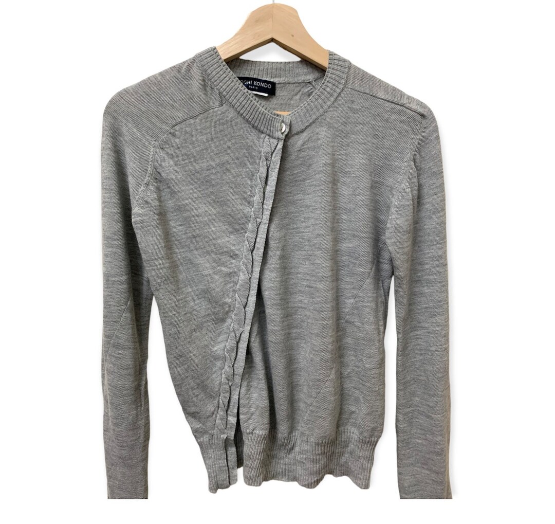Vintage Yoshi Kondo of Issey Miyake Slanting Knitted Cardigan - Etsy