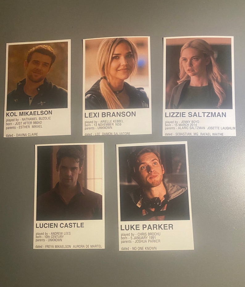 TVD Characters/show Polaroid Style Pictures - Etsy