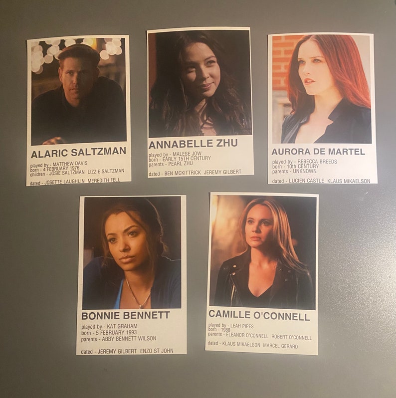 TVD Characters/show Polaroid Style Pictures - Etsy