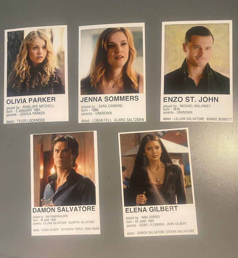 TVD Characters/show Polaroid Style Pictures - Etsy