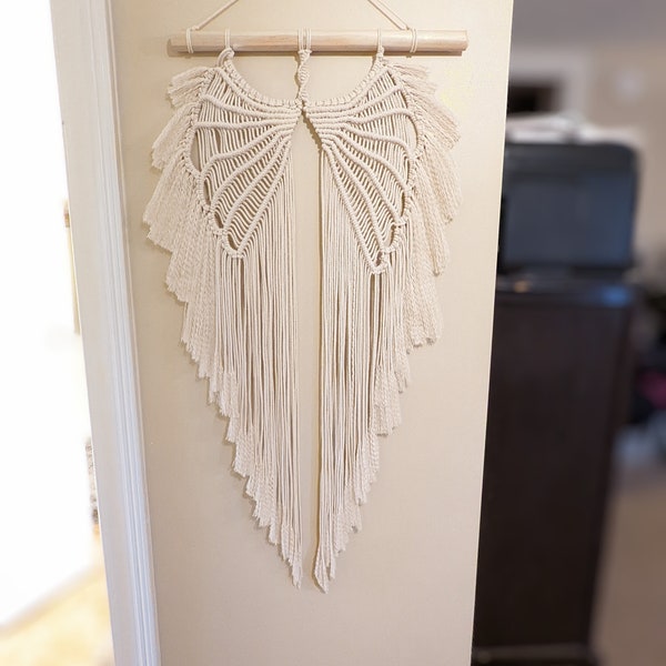 Macrame Angel Wings Svg - Etsy