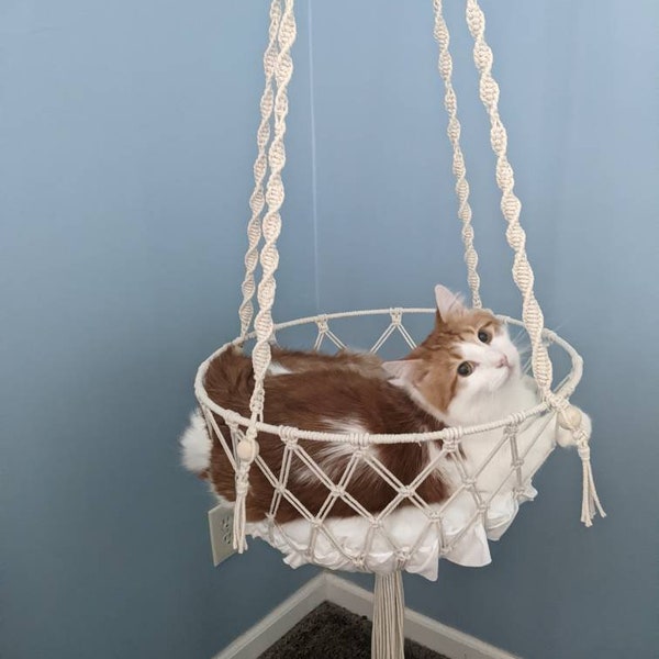 Cat Hammock Macrame - Etsy