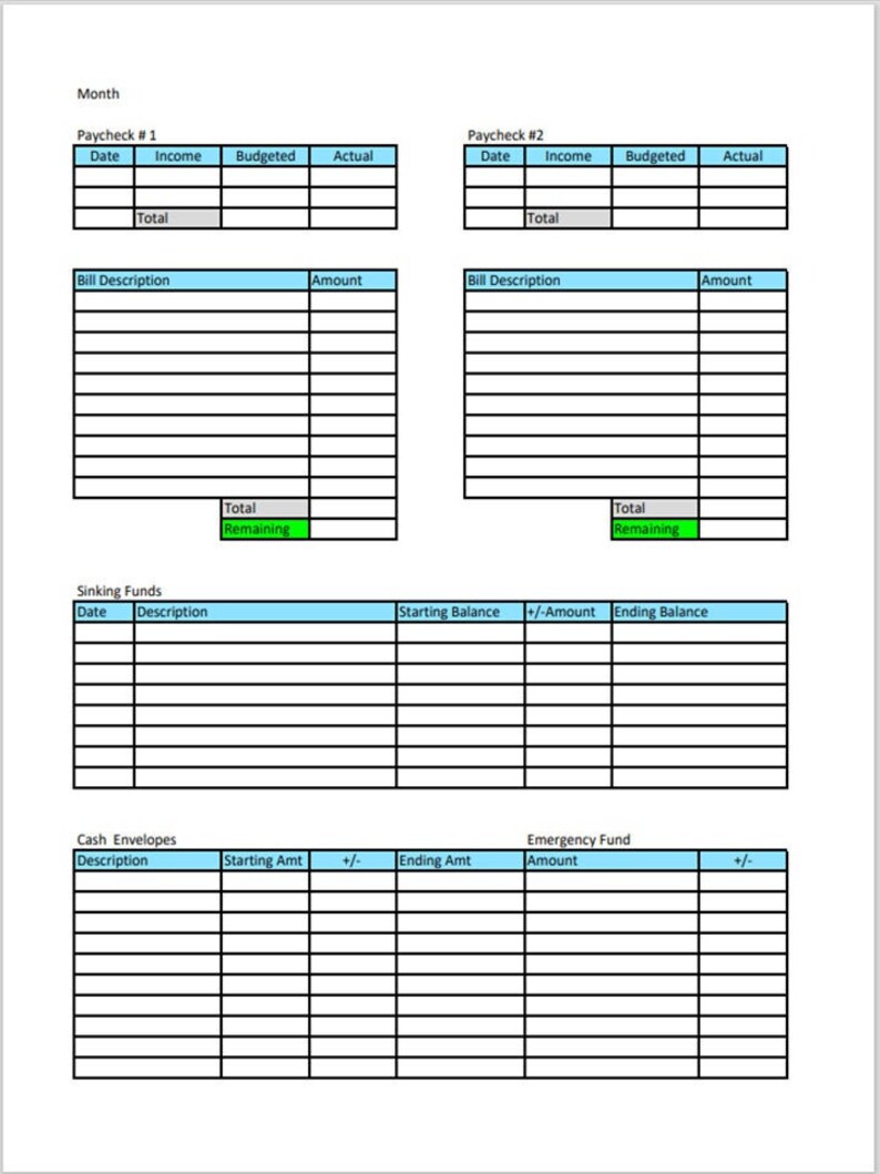 Monthly Budget Tracker; Bill Tracker; Monthly Bills; Payday; Bill ...