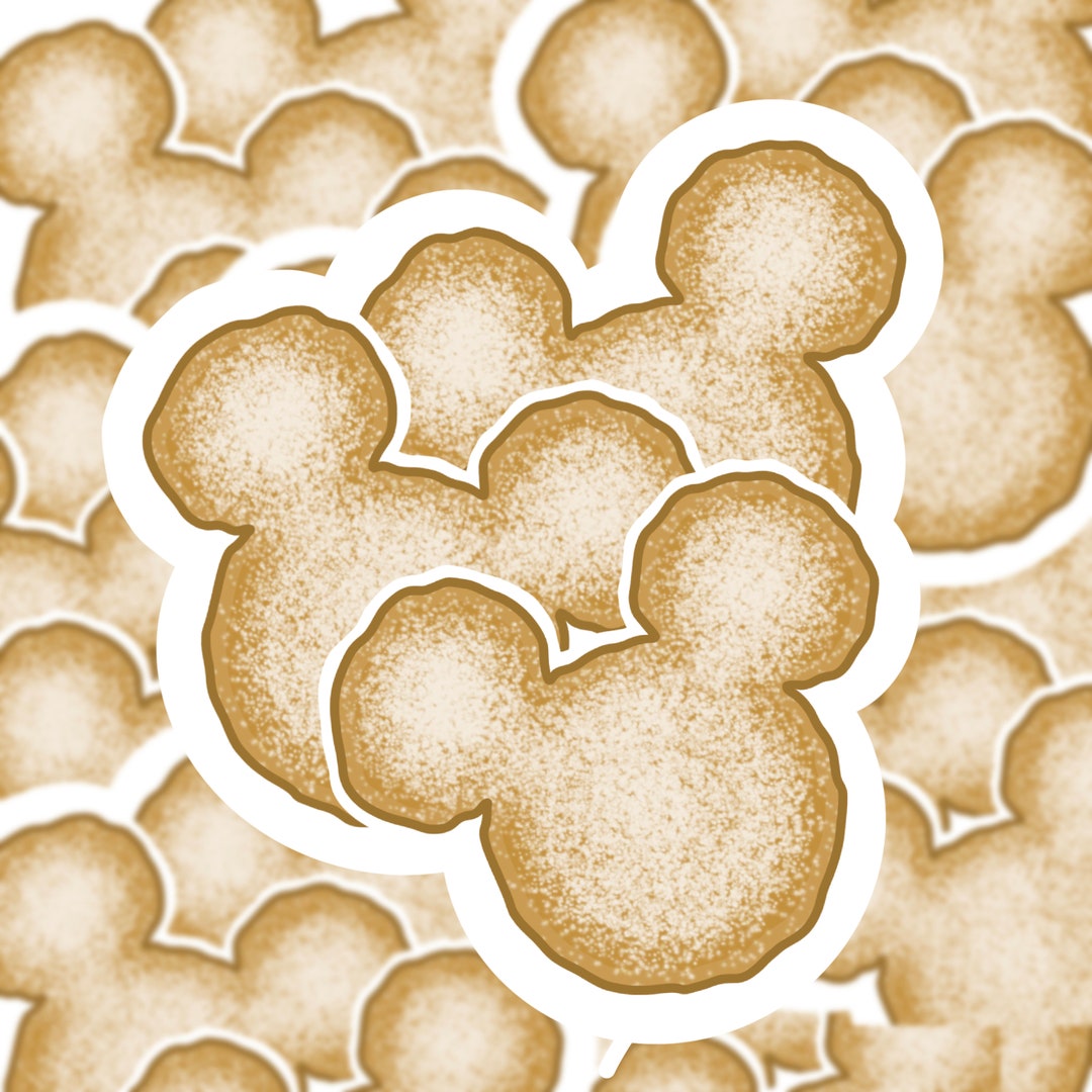 Disney Beignets Sticker Disney Park Snack Sticker Disney - Etsy