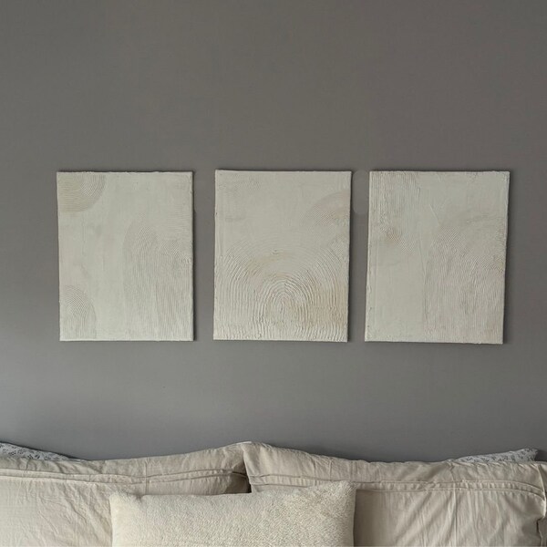 Textured Canvas Wall Art - Etsy