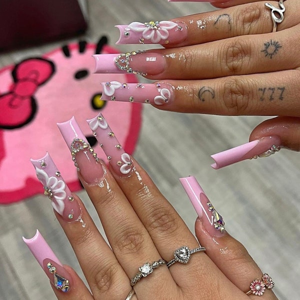 Xxl Coffin Press On Nails Etsy