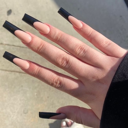 Press On Nails Xxl Tapered Square Etsy