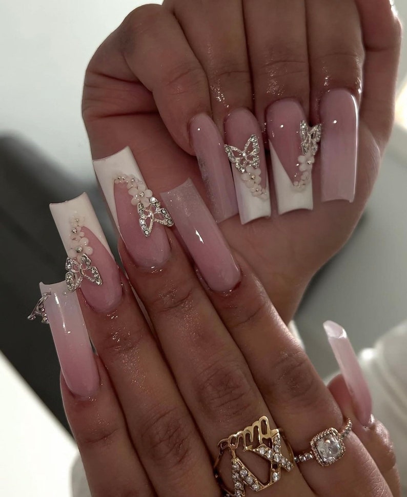 Press On Nails Xxxl Tapered Square Coffin Etsy