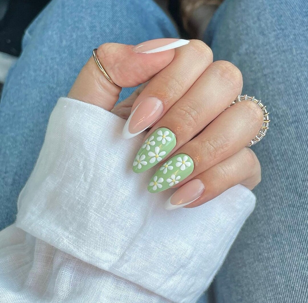 Almond Spring Press on Nails - Etsy