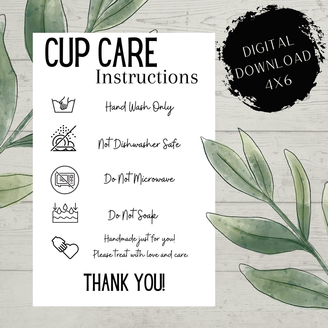 Cup Care Card Tumbler Cup Care Customer Cardcustomer - Etsy