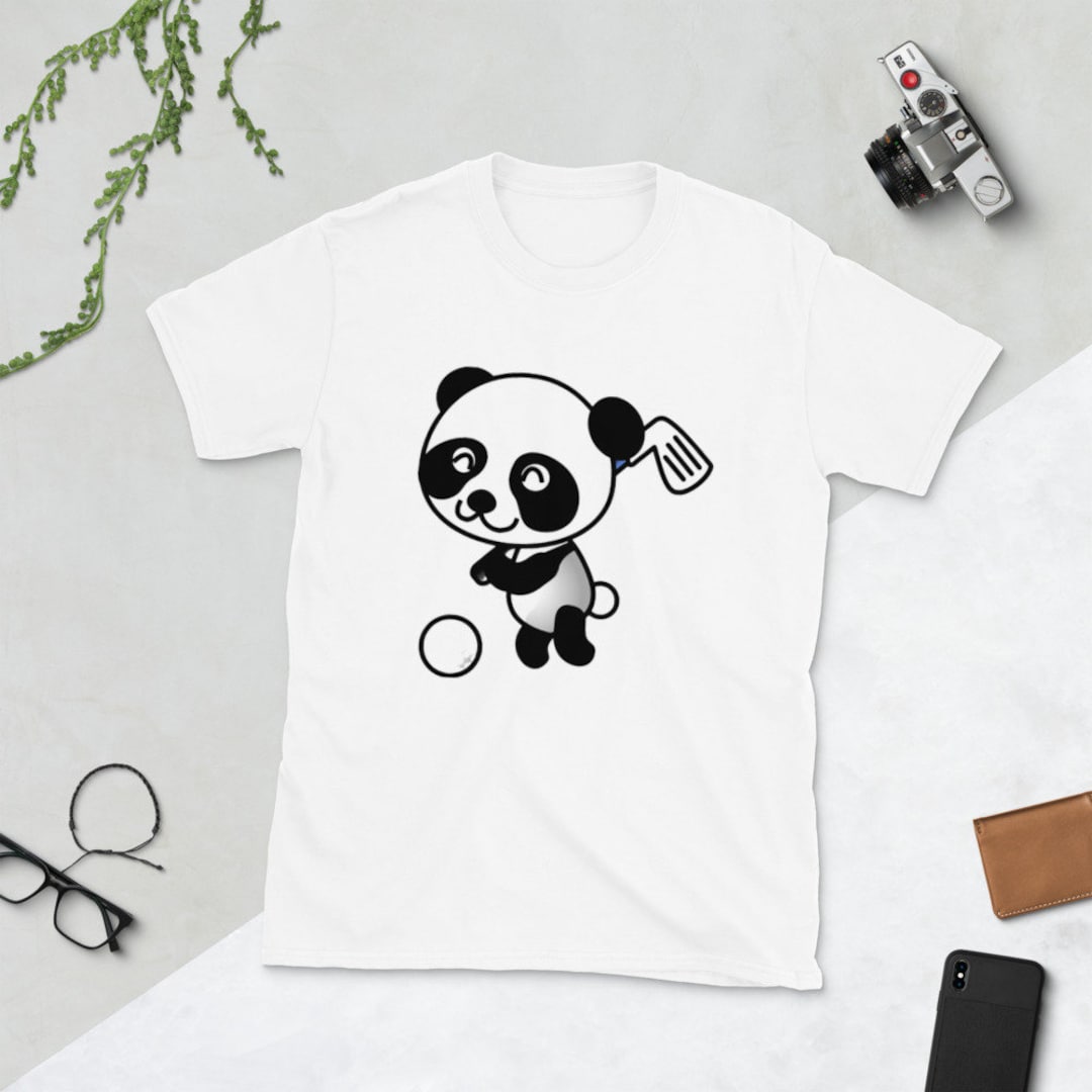 Funny Golf Shirt, Panda Playing Golf, Sports Shirt Men, Funny Gifts for ...