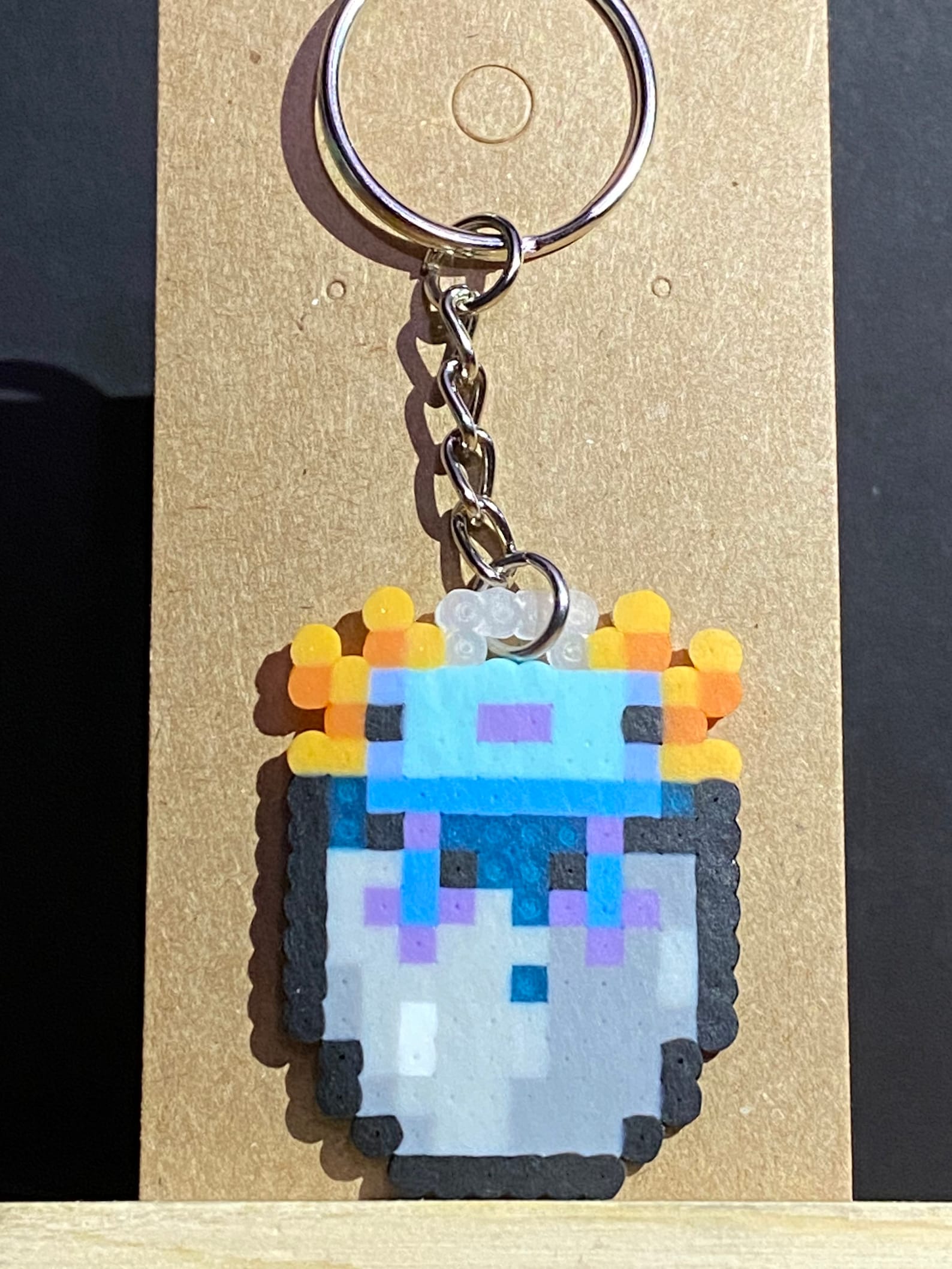 Minecraft Inspired Axolotl Perler Bead Keychain - Etsy