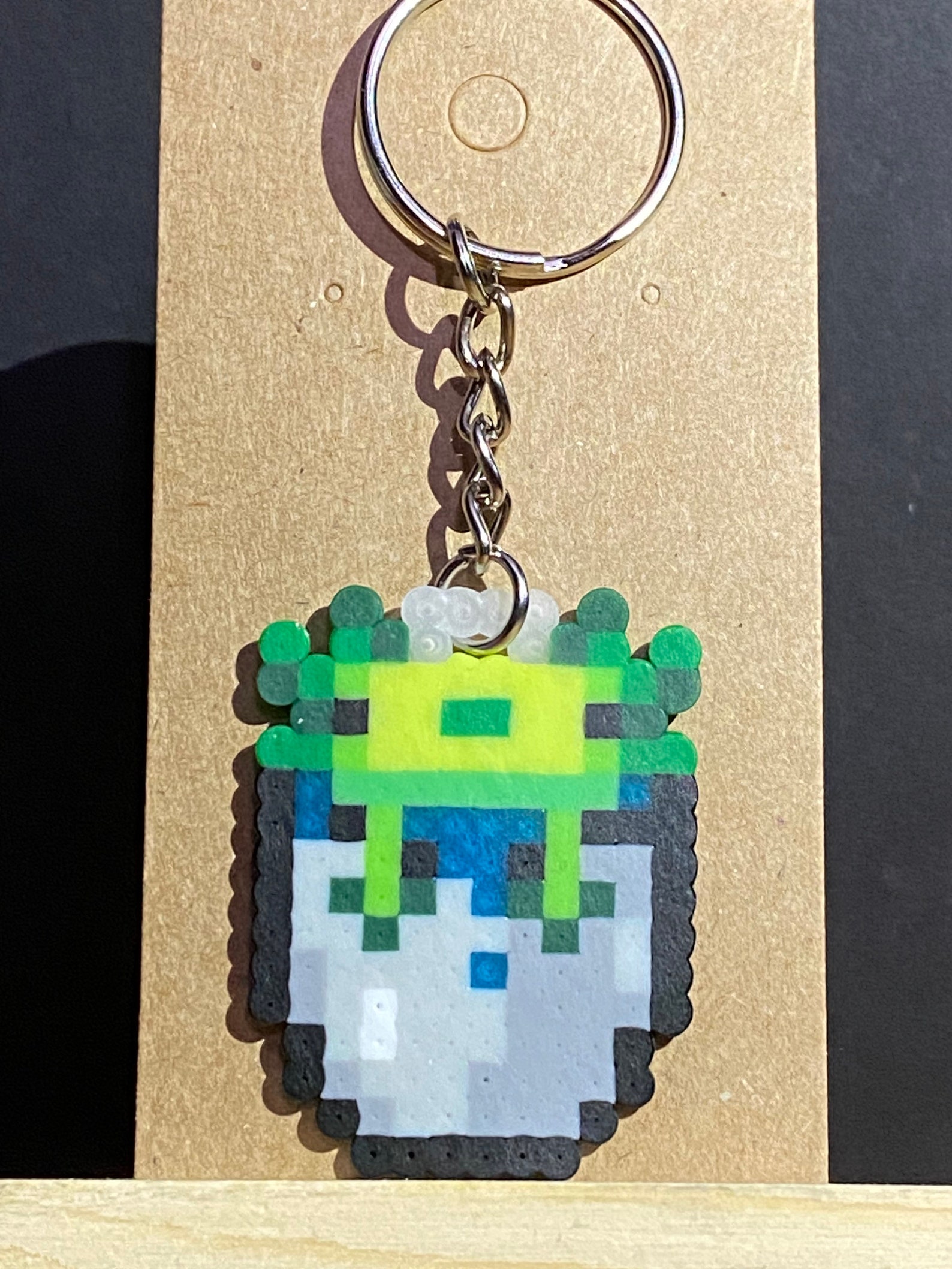 Minecraft Inspired Axolotl Perler Bead Keychain - Etsy