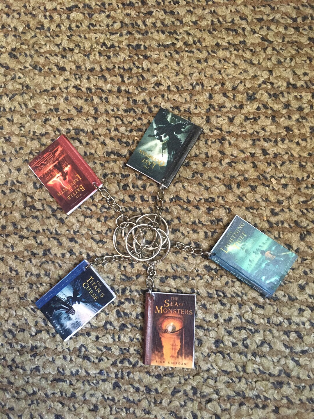 Percy Jackson and the Olympians Heroes of Olympus Book Keychains - Etsy