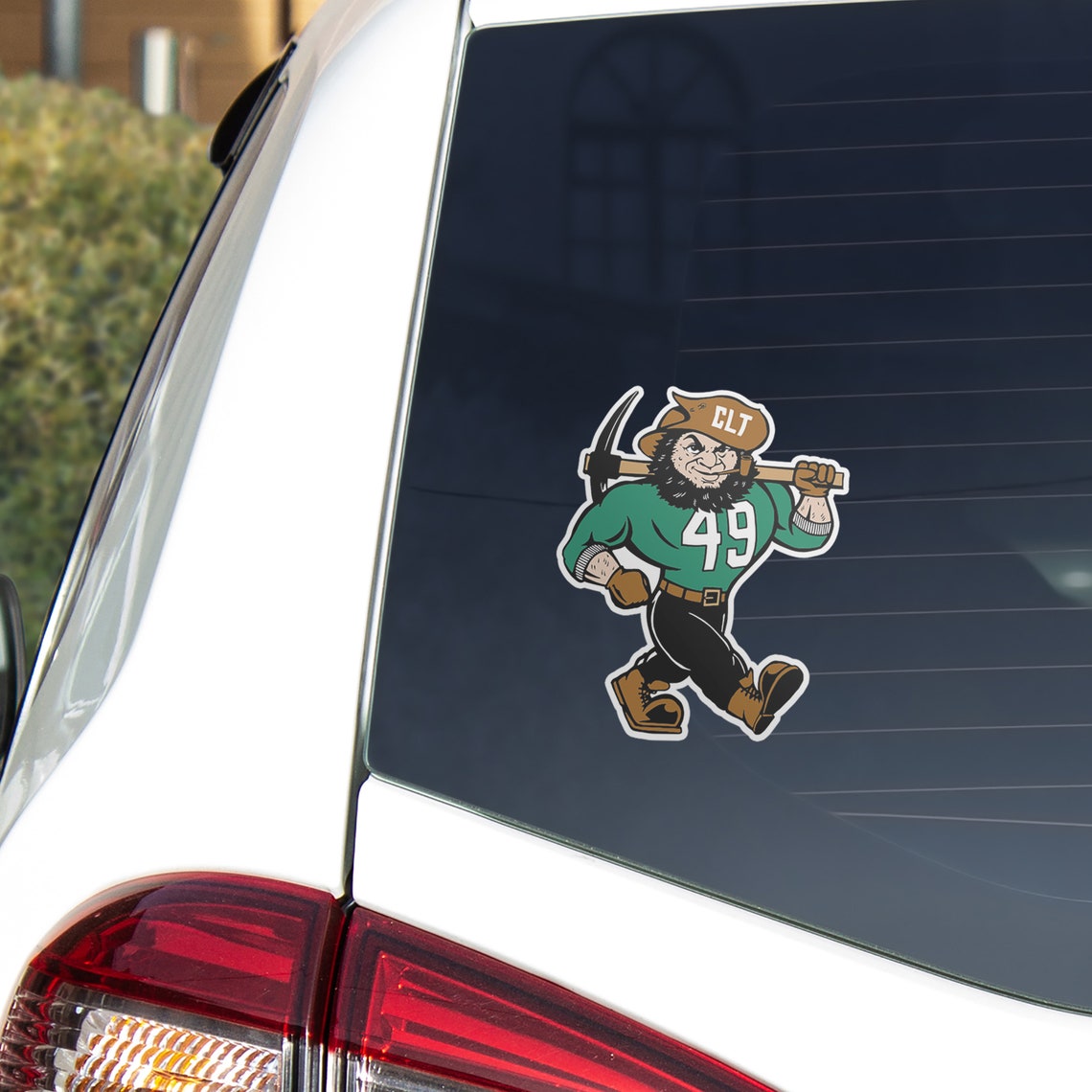 Charlotte 49ers Mascot Auto Decal | Big Norm Weather Proof Sticker for ...