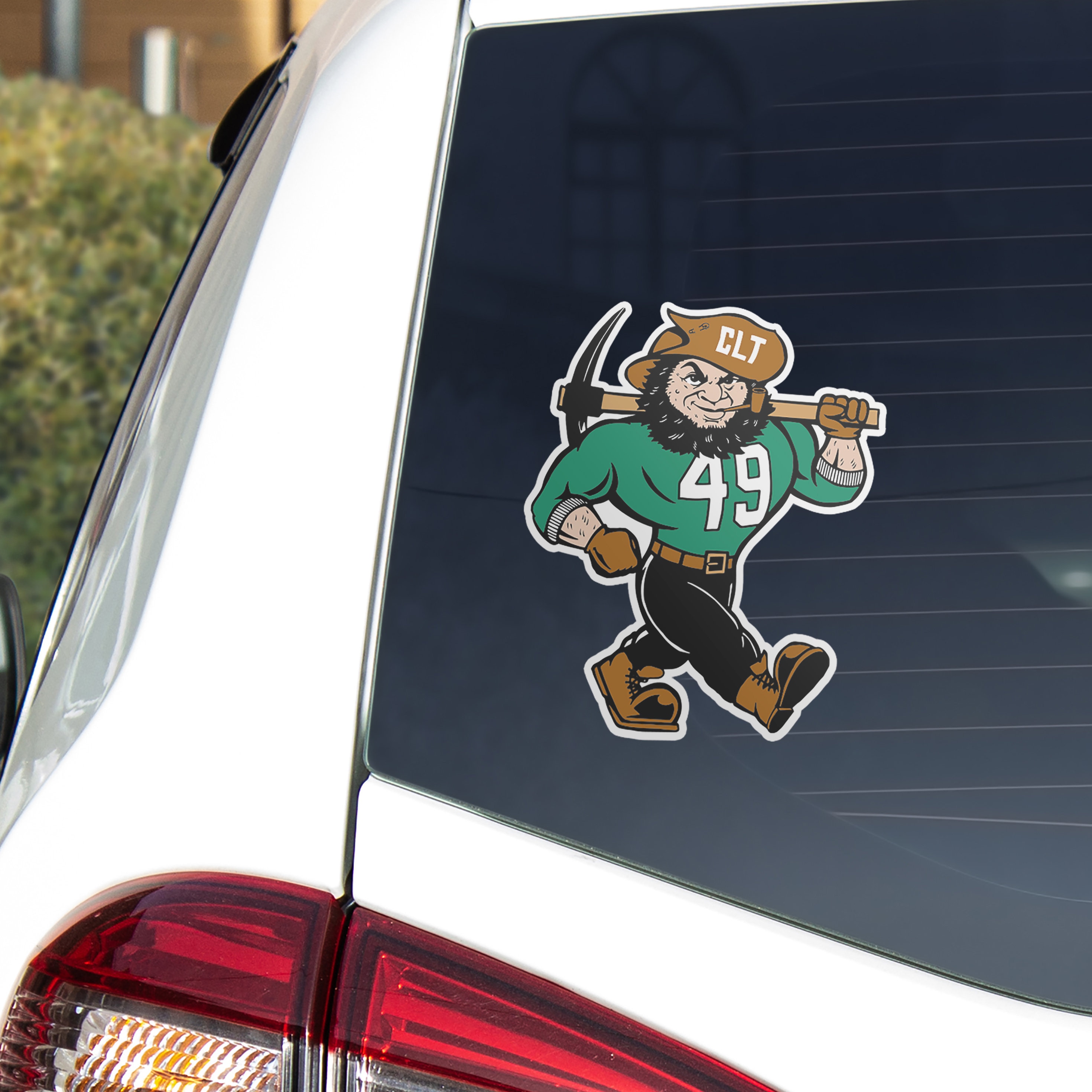 Charlotte 49ers Mascot Auto Decal | Big Norm Weather Proof Sticker for ...