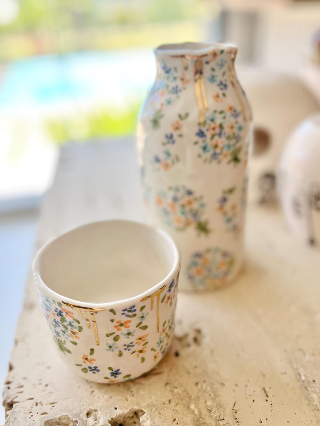 100 % Handmade Ceramic Jug and Cup Set - Etsy