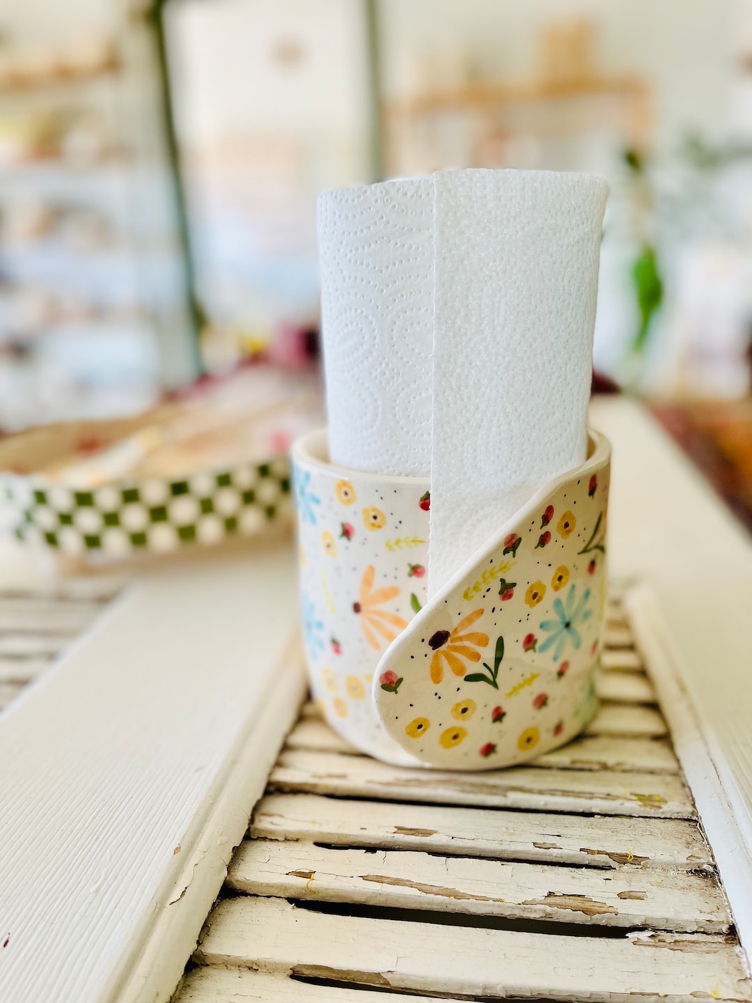 Handmade Ceramic Paper Towel Holder - Etsy