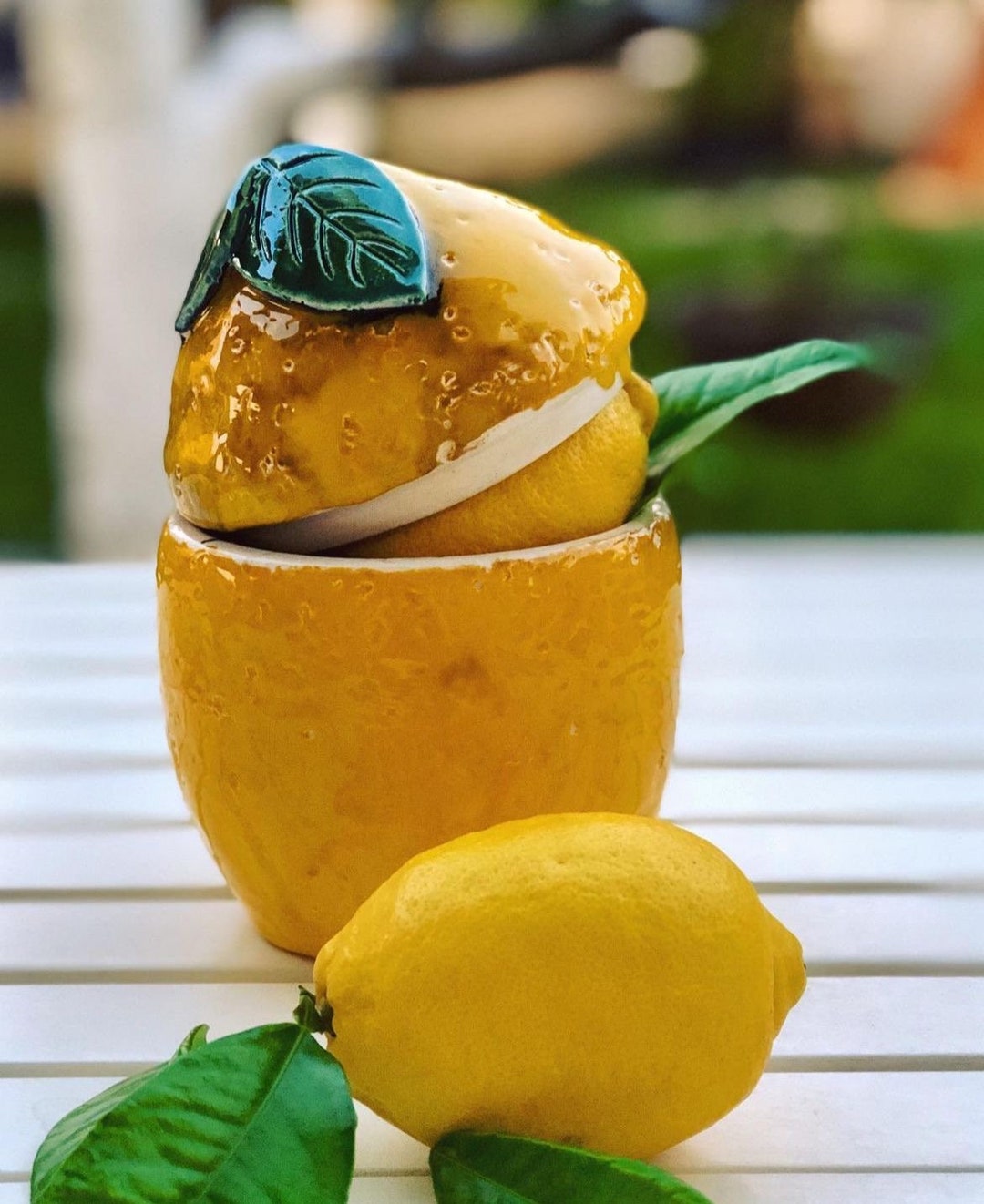 100 % Handmade Ceramic Lemon Jar - Etsy