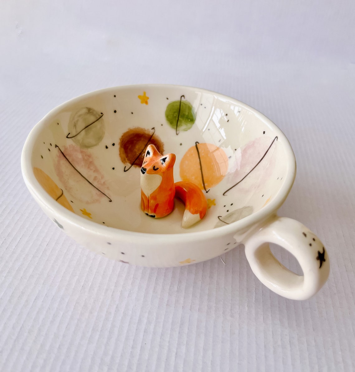 100 % Handmade Ceramic Cup With Unique Design - Etsy