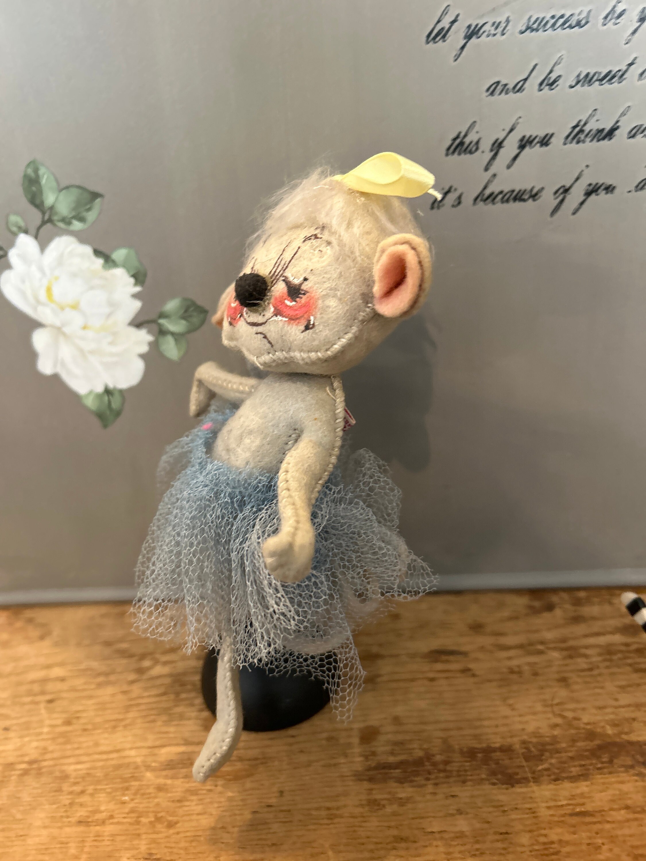 Vintage 1970 Annalee Mouse Ballerina With Blue Tutu - Etsy