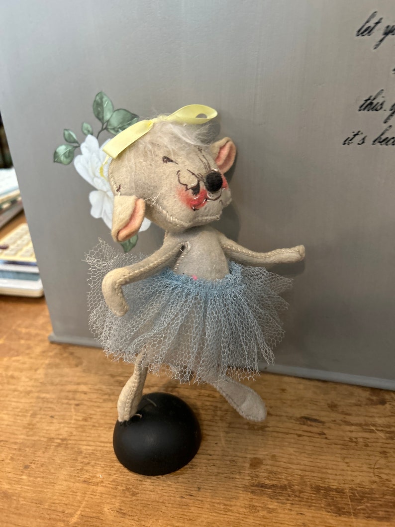 Vintage 1970 Annalee Mouse Ballerina With Blue Tutu - Etsy