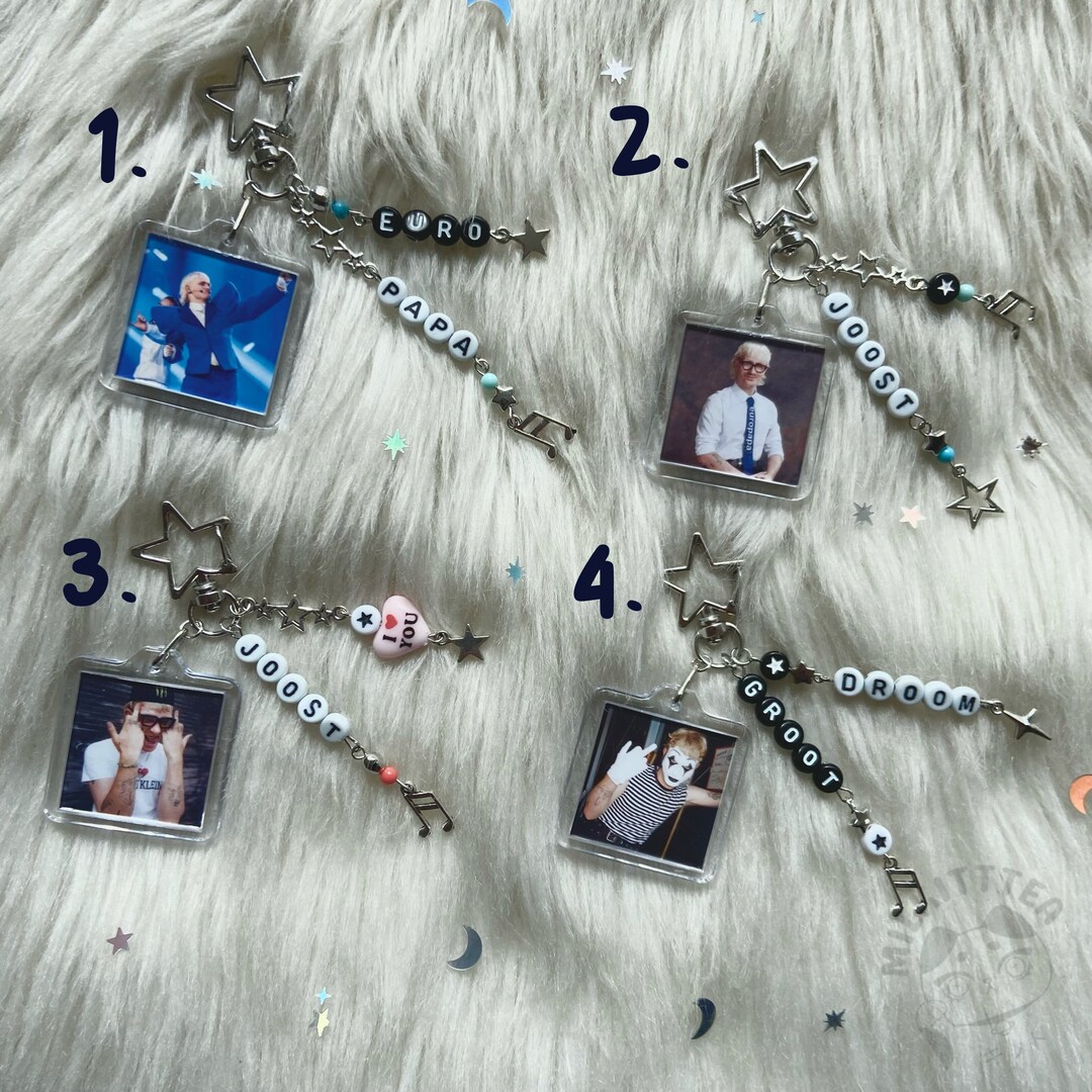 Joost Klein Inspired Handmade Keychain Eurovision Europapa Music Album ...