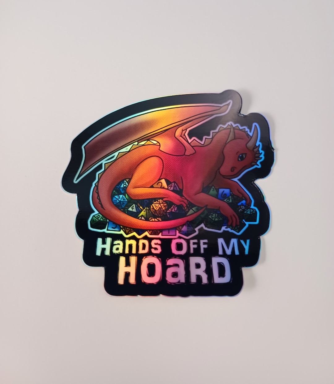 Hands off My Hoard Holographic Sticker - Etsy