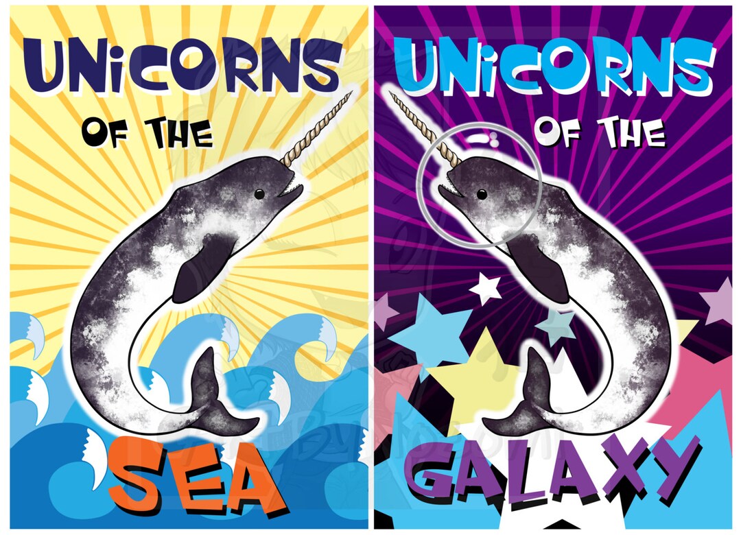 Narwhals Are the Unicorns of the Sea 13"x19" Prints - Etsy