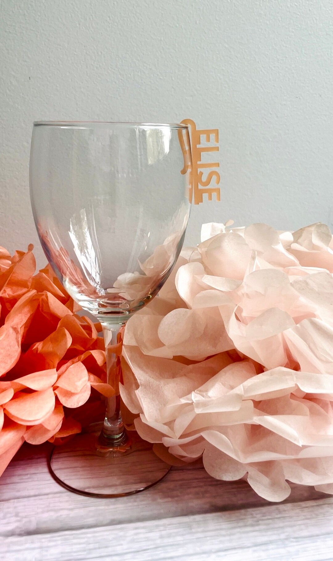 Personalized Cup Charm, Custom Drink Tag, Glass Marker, Party Favor ...