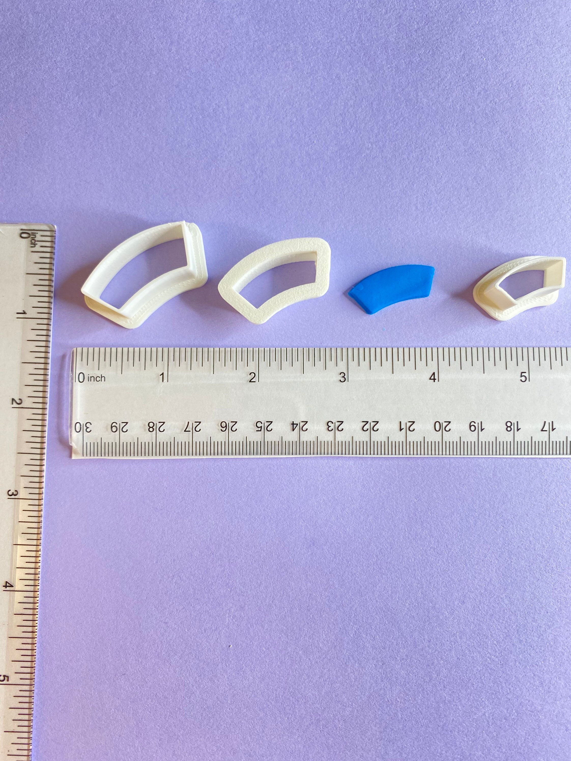 Curved Rectangle Polymer Clay Cutter | Earring Jewelry Making - Etsy