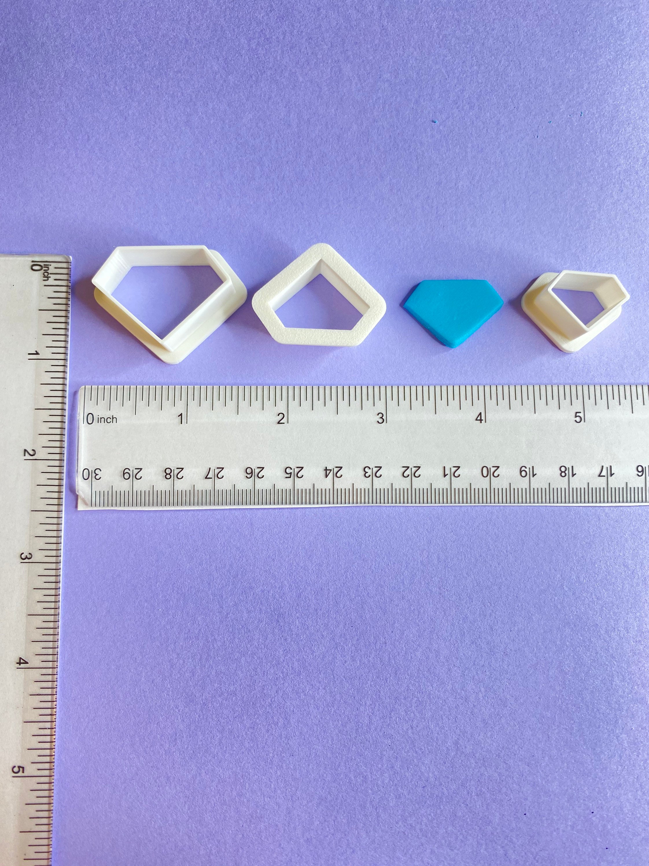 Diamond Jewel Polymer Clay Cutter Earring Jewelry Making | Etsy